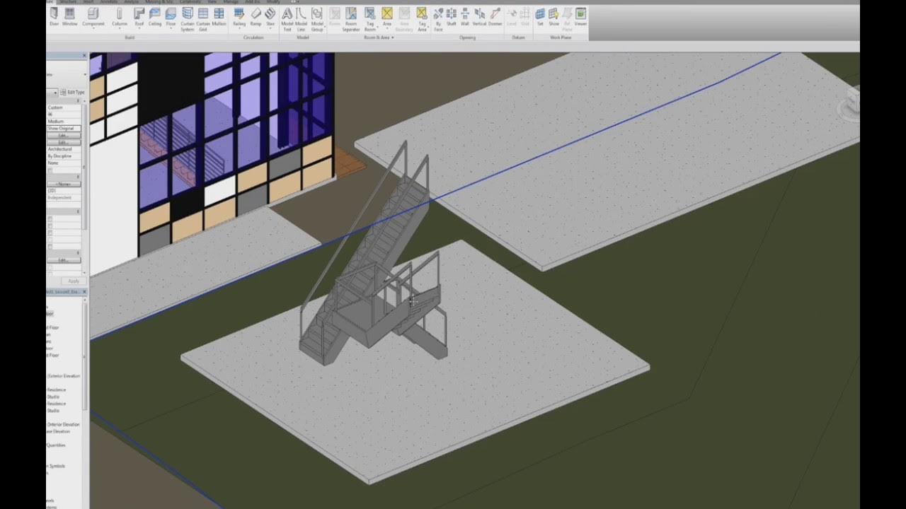 Tutorial Autodesk Revit 2017 Tutorial Modeling Interiors & Circulation Part 2 - YouTube