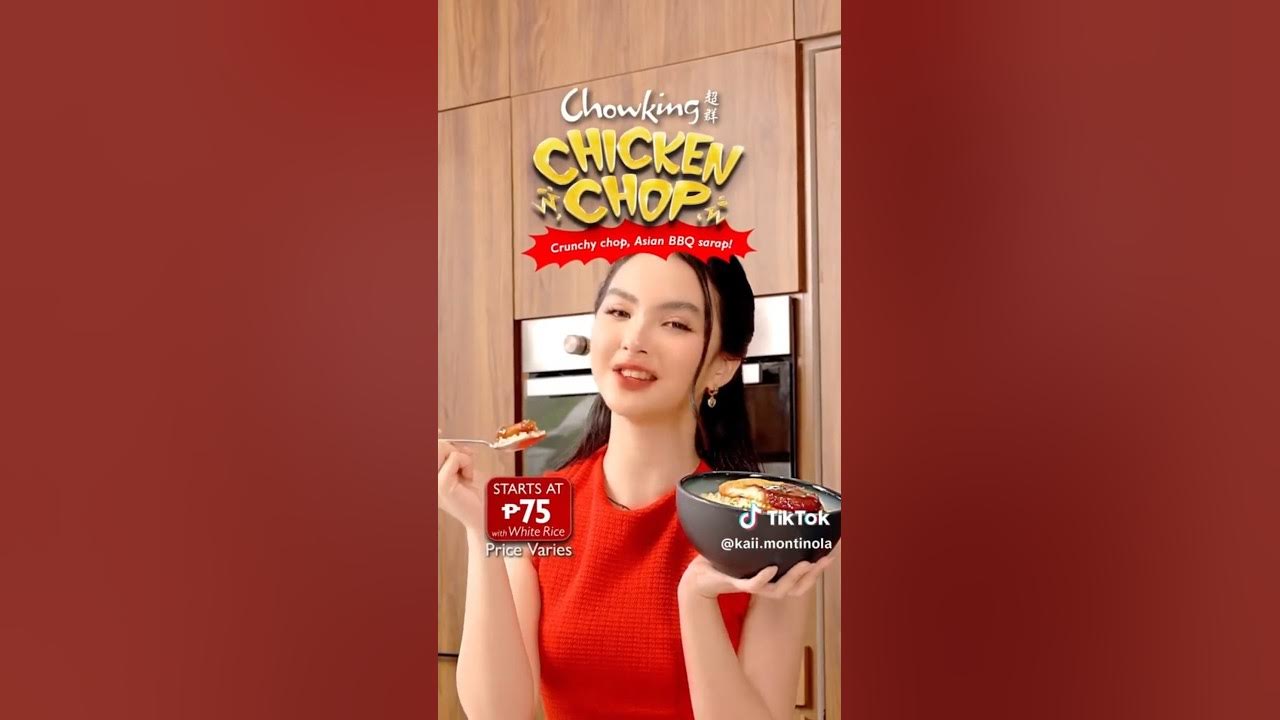 Kai Montinola the new ambassador of @chowking_ph Chowking Chicken Chop. #kaimontinola - YouTube