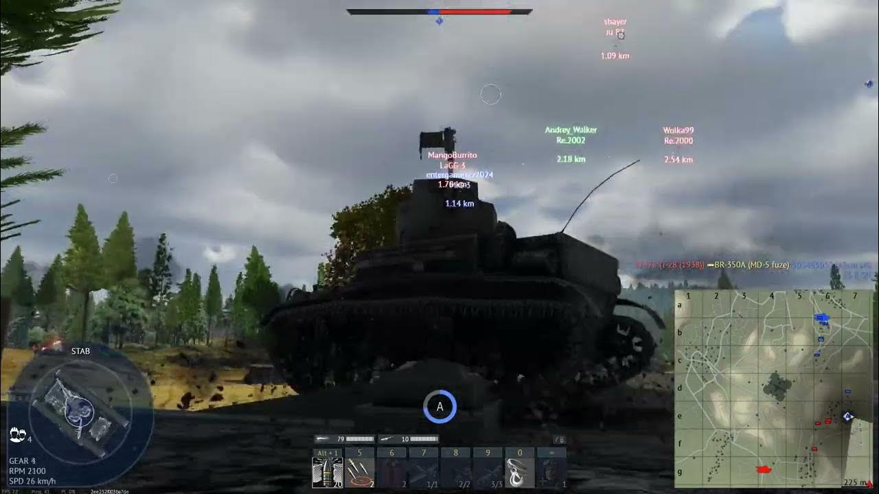 War Thunder; M2A4 (1st Arm.Div.); My team didn't care about the only capture zone; Ground Arcade ...