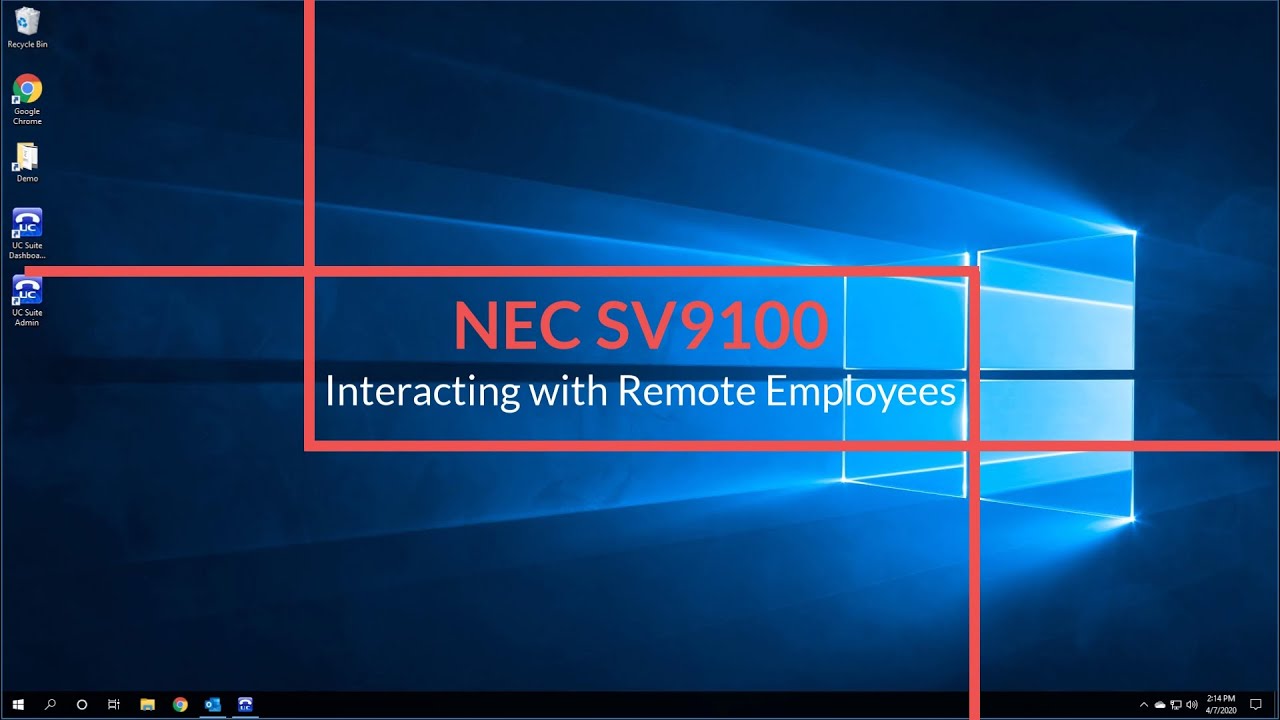 Using the UC Suite for the NEC SV9100 to interact with remote employees ...