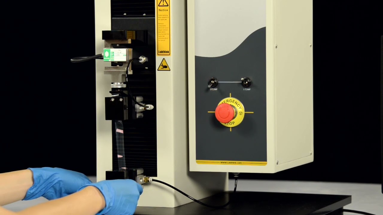 Labthink - C610M Operation Vido Tensile - YouTube