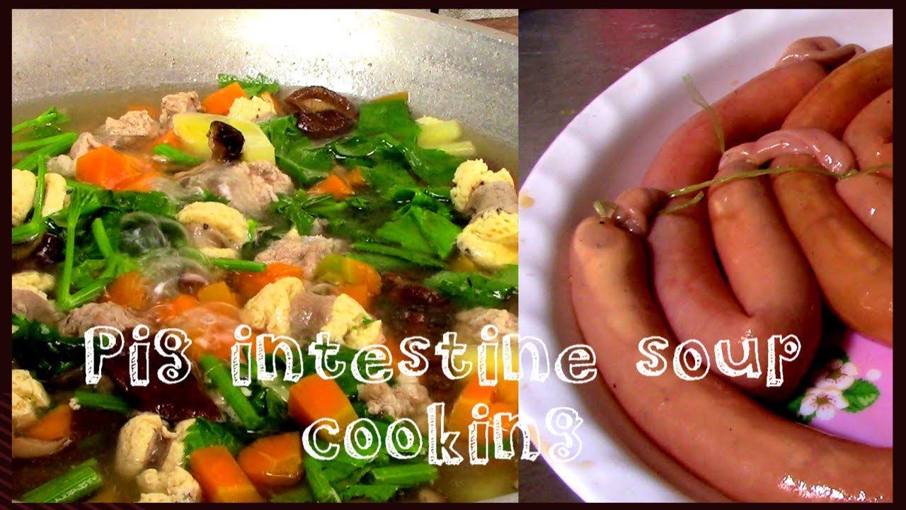 Cook Pig Intestine Soup Recipe and Eat Delicious _ Hmong Daily Life ...