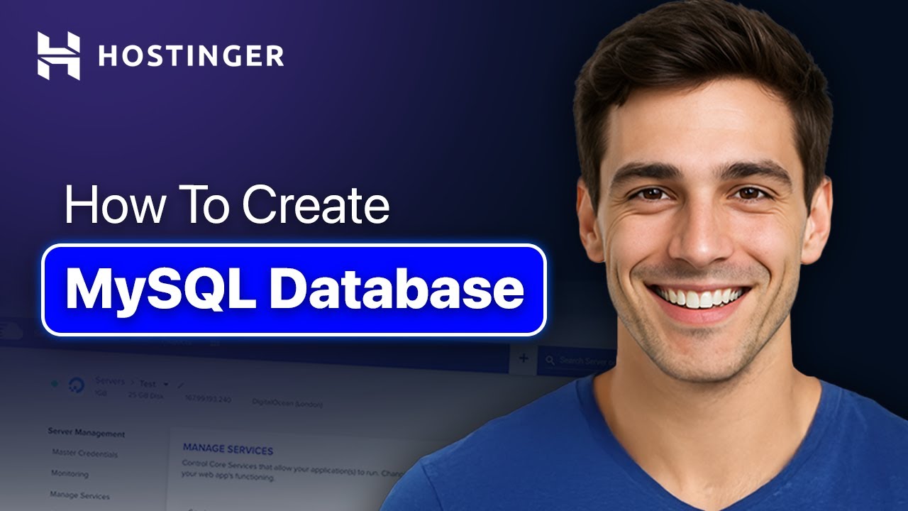 How To Create A MySQL Database In Hostinger - Step By Step Guide - YouTube