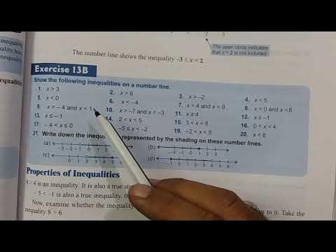 Exercise 13b/ Linear inequalities/ Class 7/Mathematics/ ICSE - YouTube