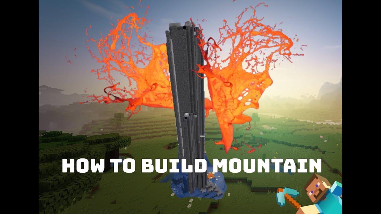 How to build lava mountain | Minecraft - YouTube