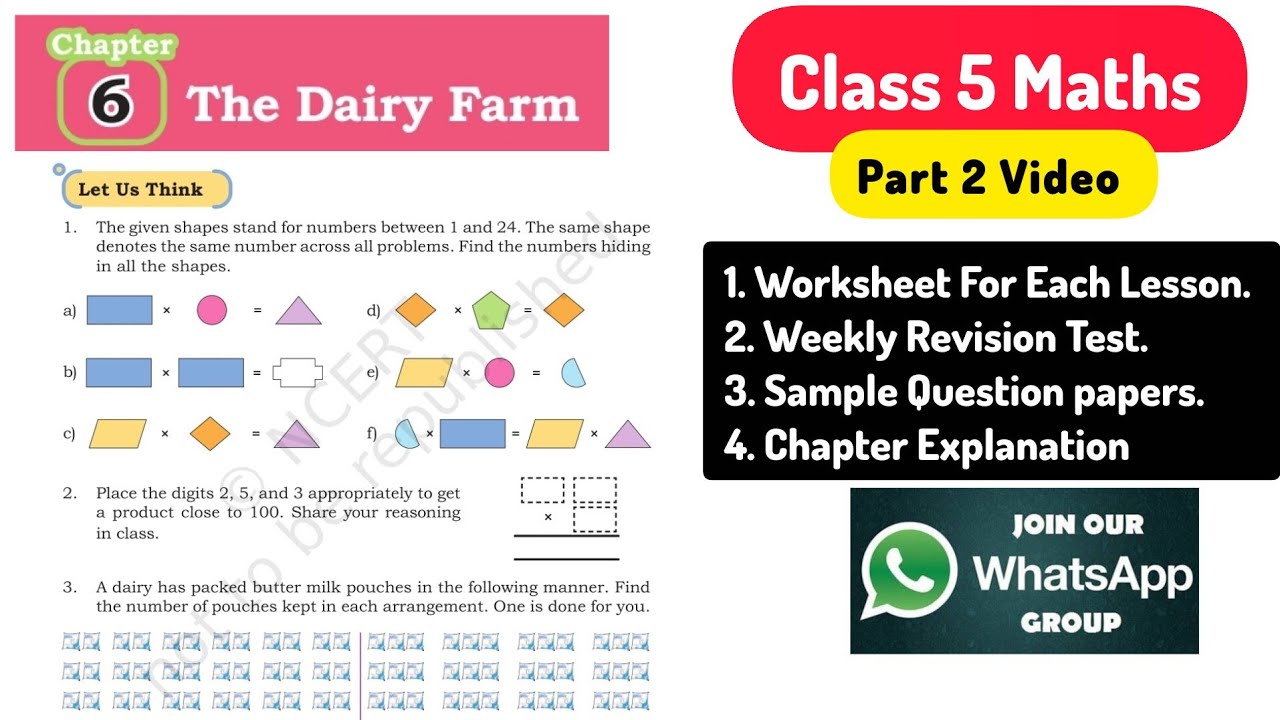 Page (75-76) The Dairy Farm Class 5 Maths Chapter 6 / Explanation ...