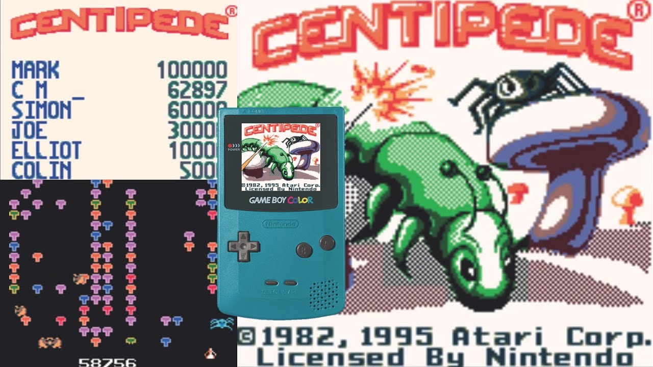Centipede Game Boy Color - C&M Plays - YouTube