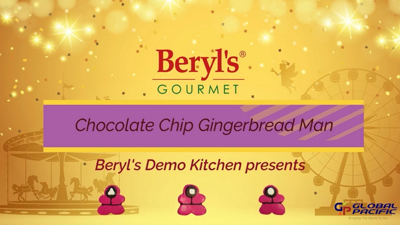 Beryl's Gourmet | Chocolate Chip Gingerbread Man - YouTube