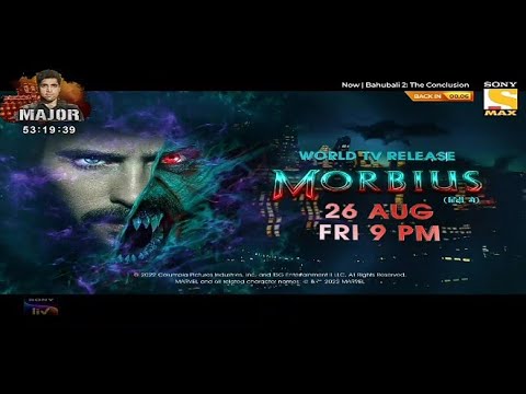 |World TV Release| Morbius 26 August At 9:00PM On Sony Max