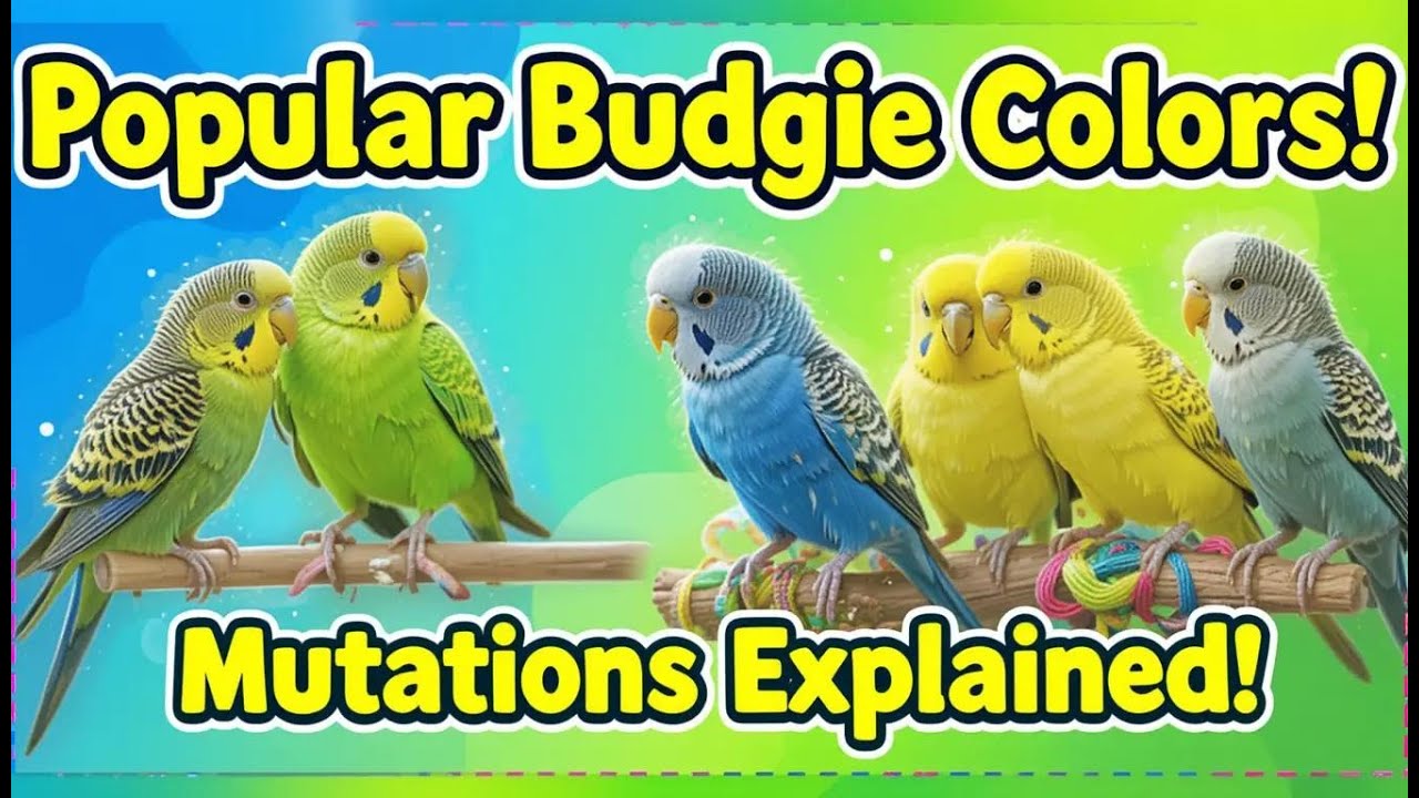 Discover the Rainbow: Popular Budgie Colors and Mutations! - YouTube