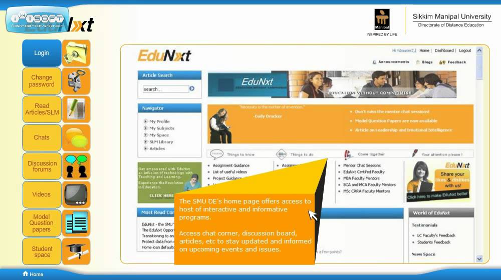Smude EduNxt Login - YouTube