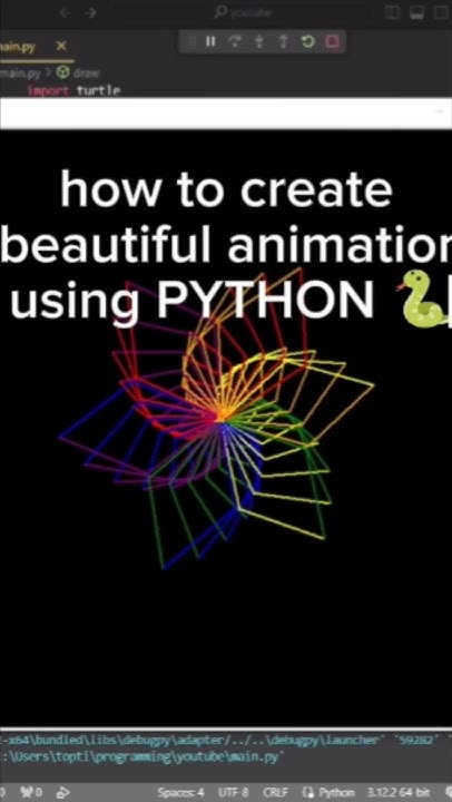 How To Create Beautiful Animation Using Python 🐍 Coding Python Program Programming