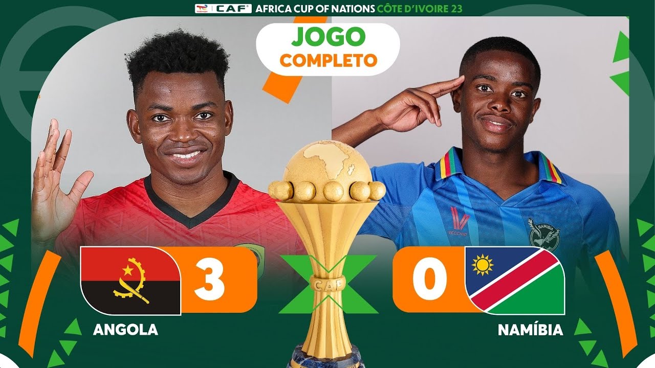 ANGOLA 3X0 NAMÍBIA - JOGO COMPLETO | OITAVAS DE FINAL | COPA AFRICANA ...