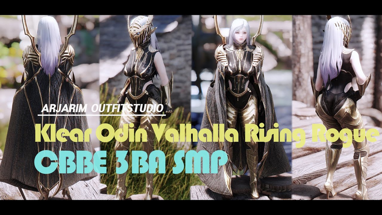 SKYRIM OUTFIT I Klear Odin Valhalla Rising Rogue I CBBE 3BA SMP - YouTube