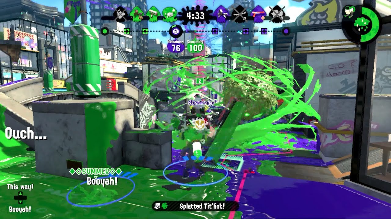 Splatoon 2: Building up steam in Tower Control [21(3)-4, Carbon Roller ...