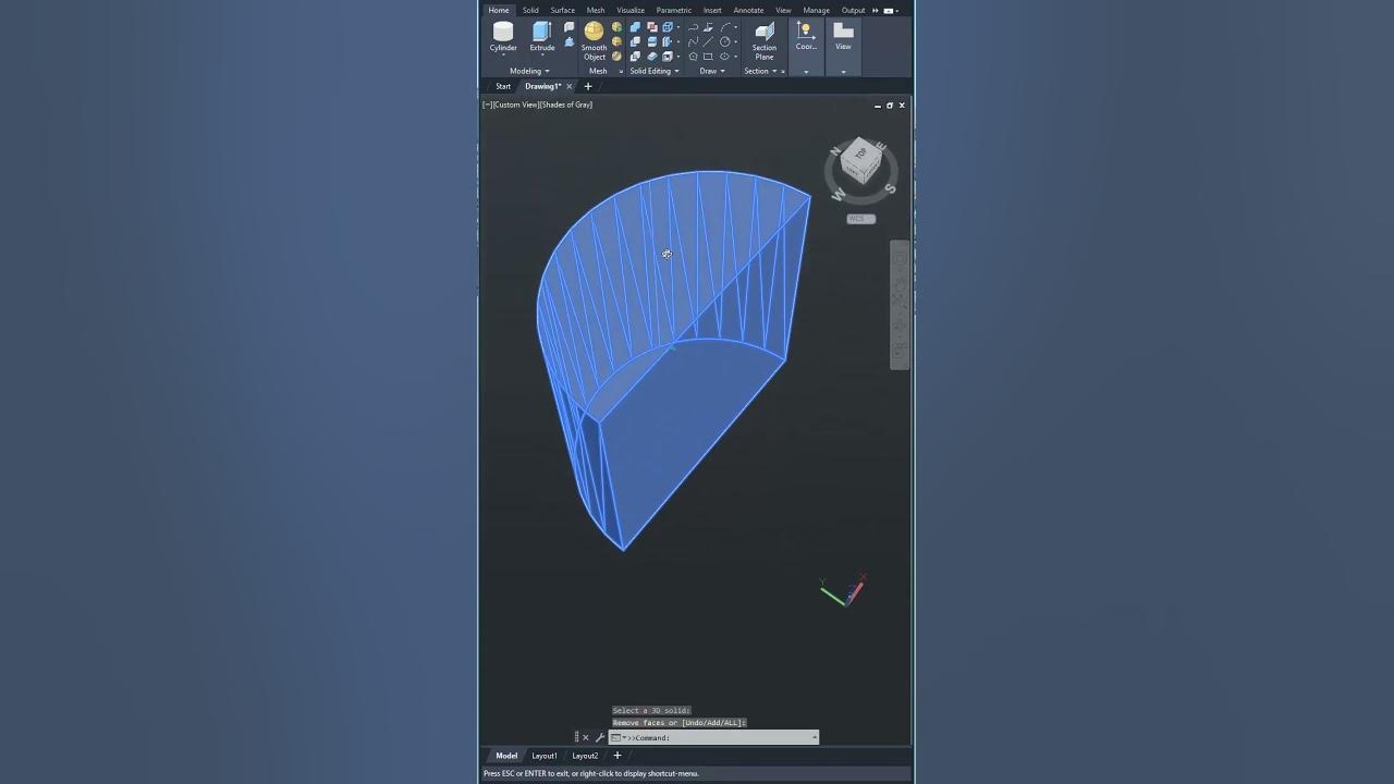 SLICE AND SHELL IN AUTOCAD 3D YouTube slice-and-shell-in-autocad-3d-youtube