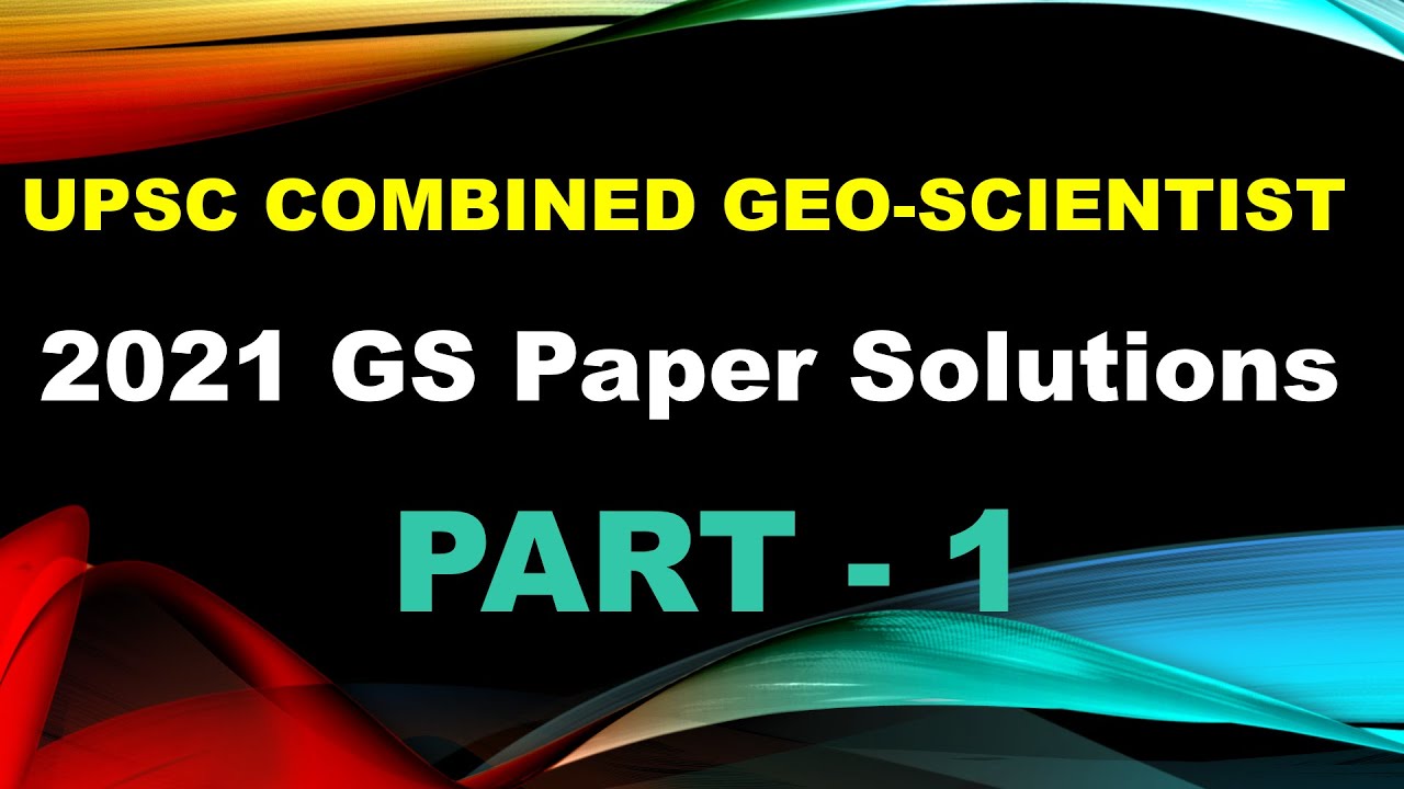 COMBINED GEOSCIENTIST GS SOLUTION UPSC Combined Geoscientist And combined-geoscientist-gs-solution-upsc-combined-geoscientist-and