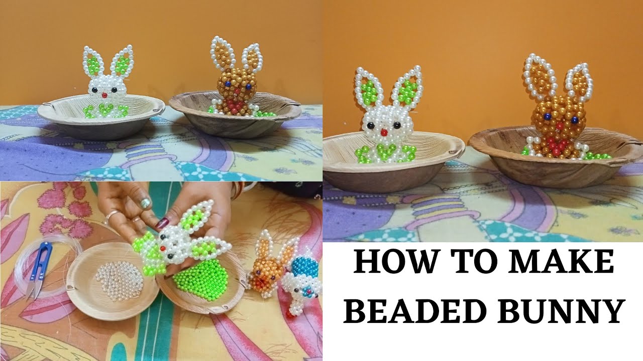 HOW TO MAKE BEADED BUNNY 🐇🐇🐇🐰🐰 - YouTube