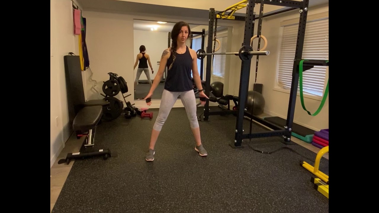 Wide squat pulse - YouTube