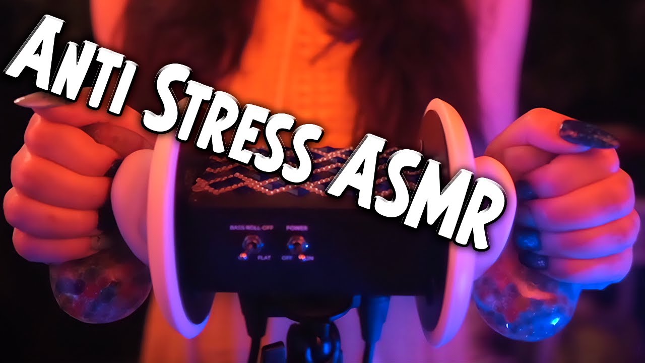 Anti Stress ASMR Ear Massage with Antistress Balls 💎 No Talking - YouTube