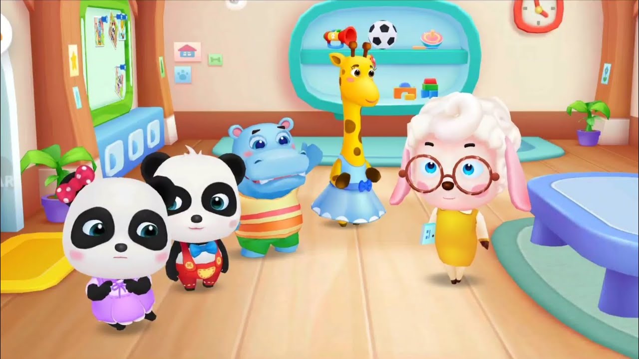 BabyBus Terbaru | Bus sekolah bayi panda | mengantar kiki miu miu lulu ...