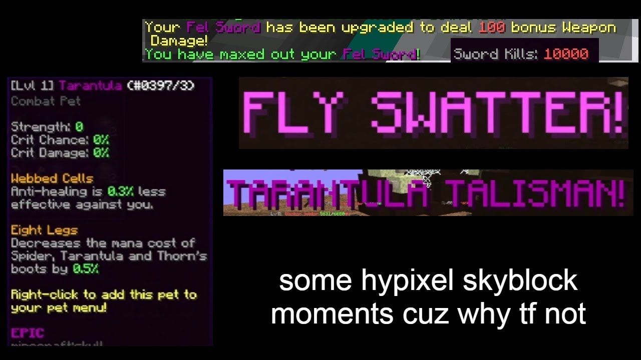 aatrox luck + maxed fel sword (hypixel skyblock moments) - YouTube