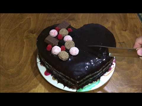 Tort resepti - Cake recipe heart shape lovely cake