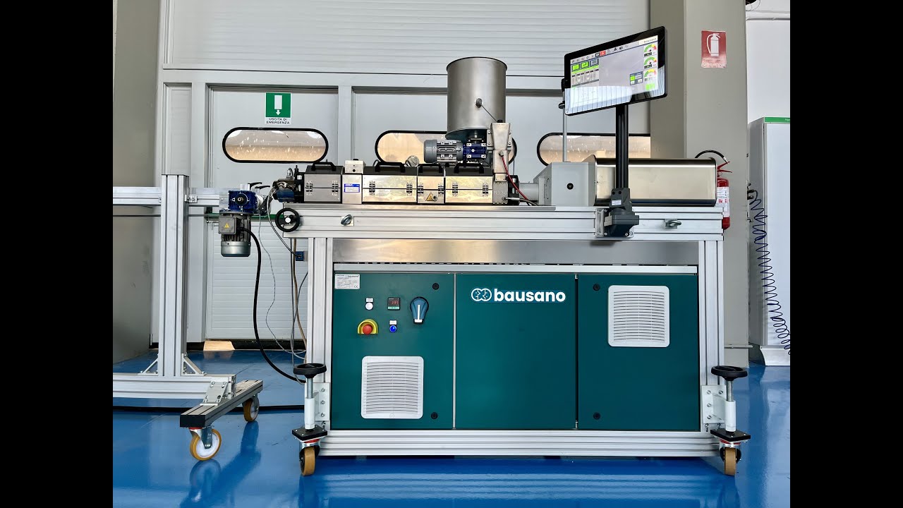 Bausano Laboratory Twin Screw Extruder - YouTube