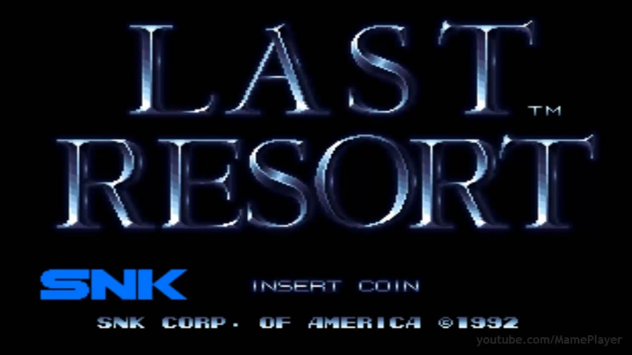 Last Resort 1992 SNK Mame Retro Arcade Games - YouTube