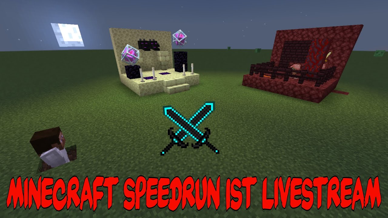 1st LIVESTREAM || Minecraft Speedrun - YouTube