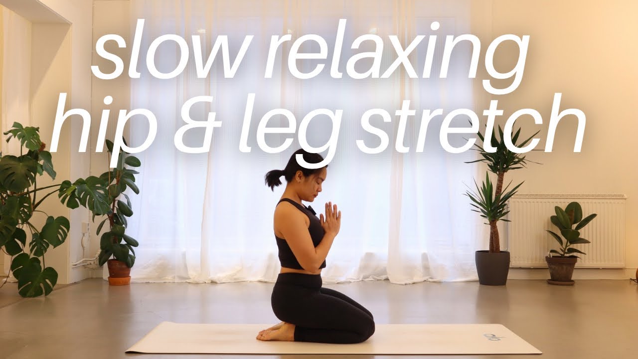 Soft slow yoga class 60-min for hips and legs stretch (hamstrings ...