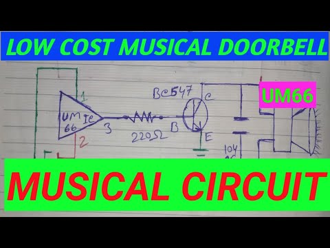 UM66 MUSICAL CIRCUIT | HOW TO MAKE A MINI POWER FULL DOORBELL | BC547 ...