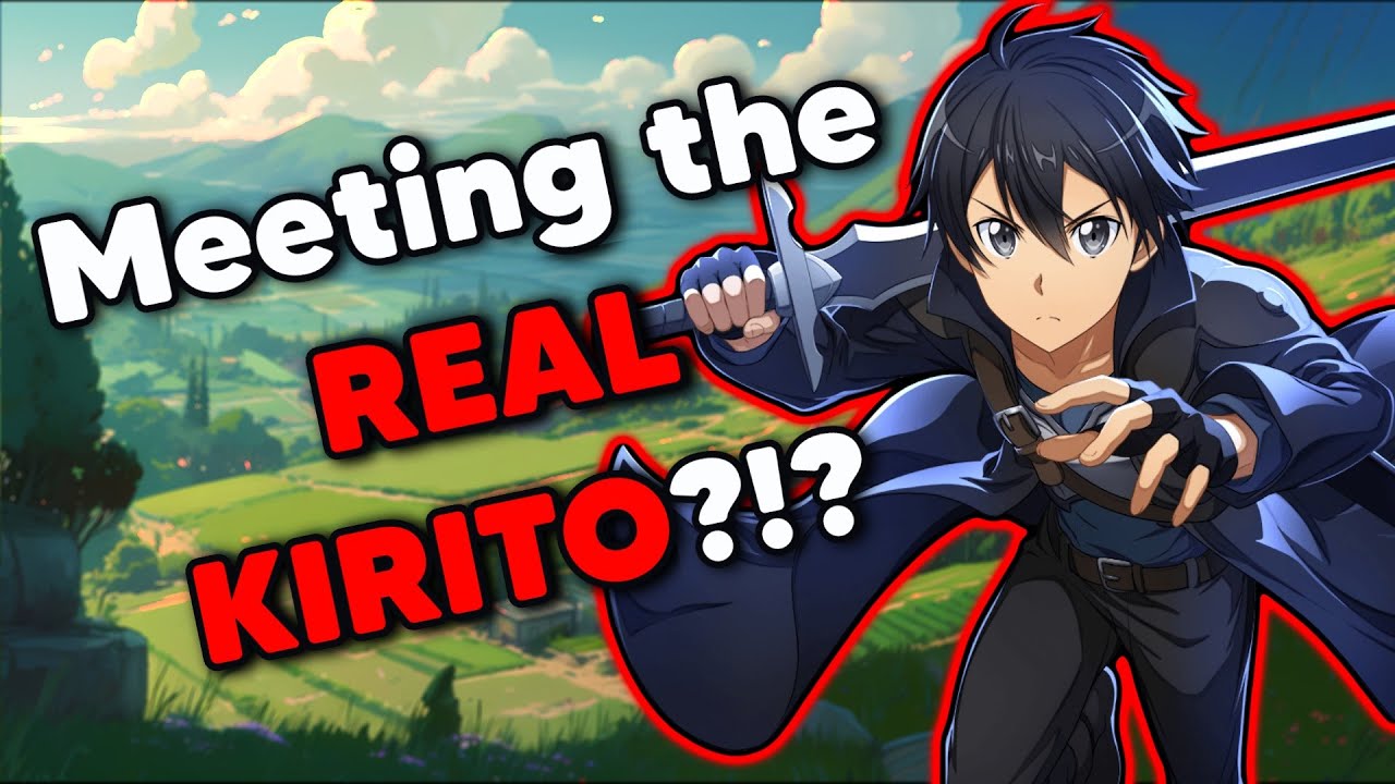 Meeting the REAL Kirito in Virtual Reality!!! *He FELL off* - YouTube