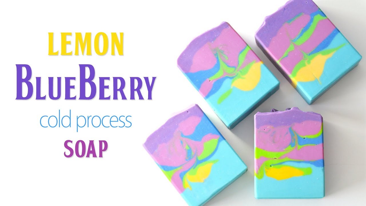 Lemon Blueberry Soap | With A Little Batch Prep Intro | MO River Soap ...