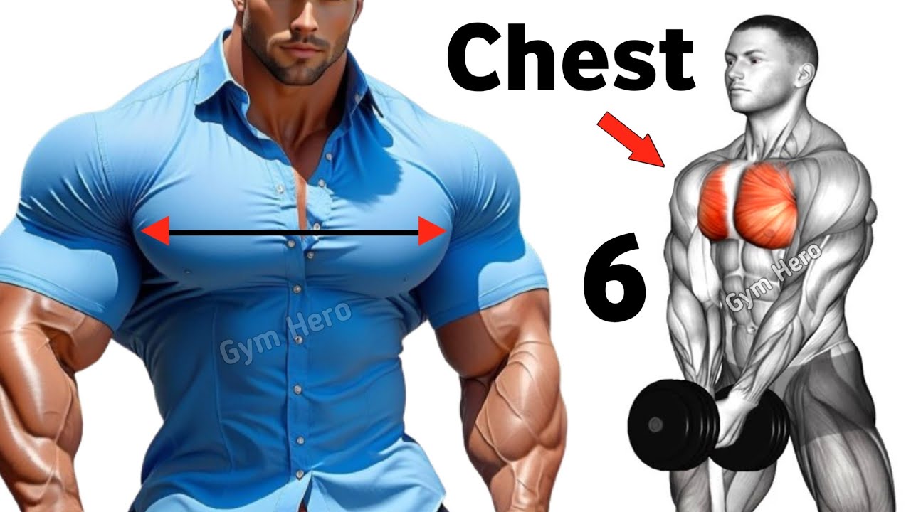 6 Best Chest Exercises For Muscle Building - GYM HERO - YouTube