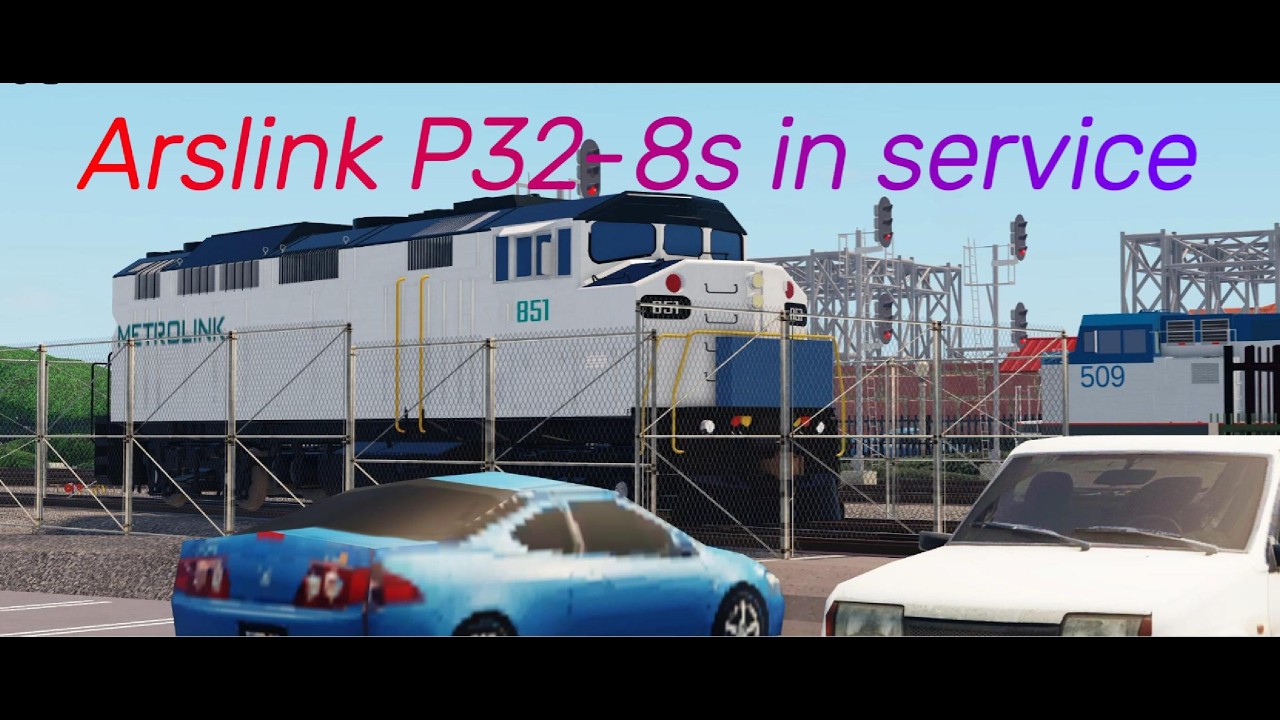 Arslink P32-8s in service | Socal Train Simulator - YouTube