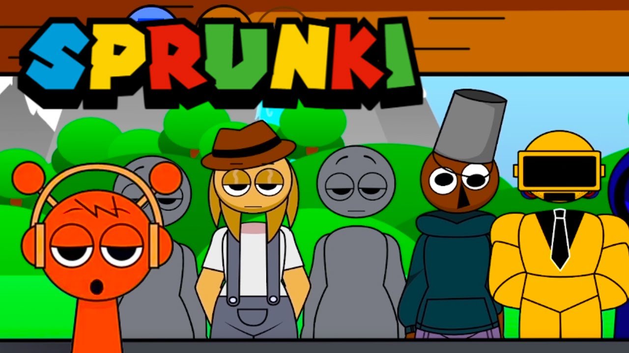 LOOK, the characters Sprunki, Raddy and Orange are the main guests! # ...