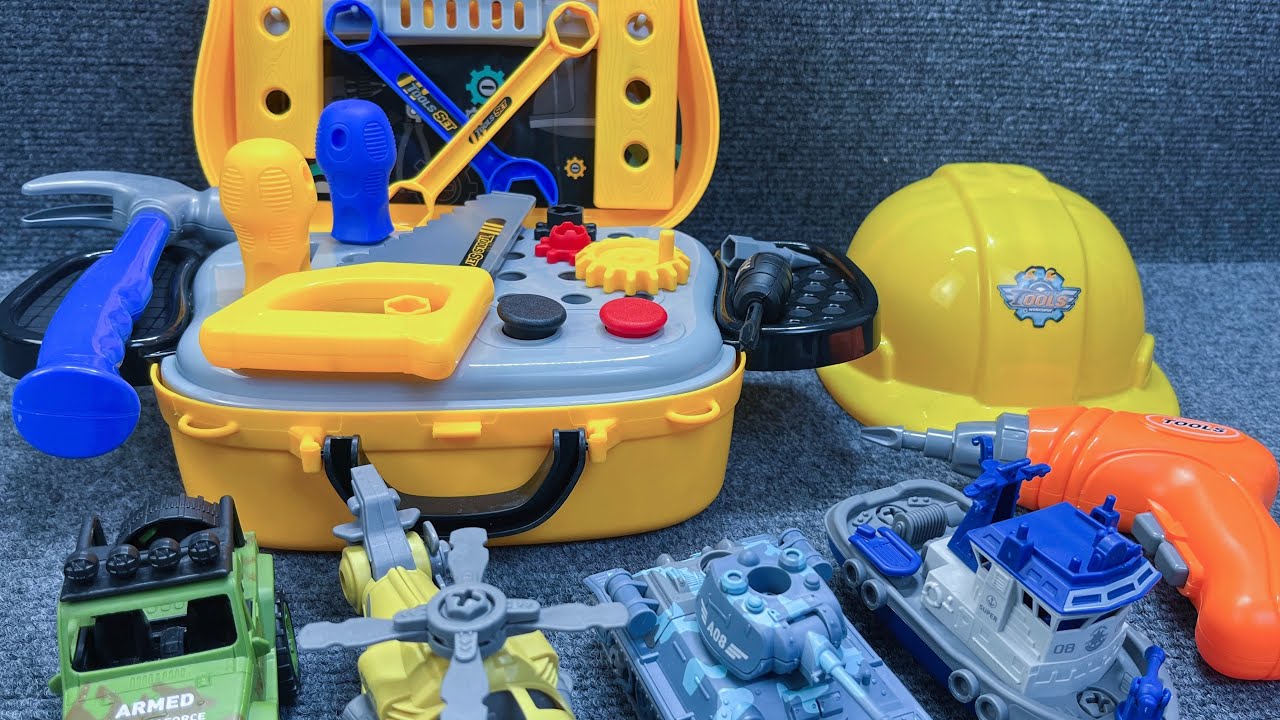 11 minutes to open the box, repair tools, electric drill, screwdriver ...