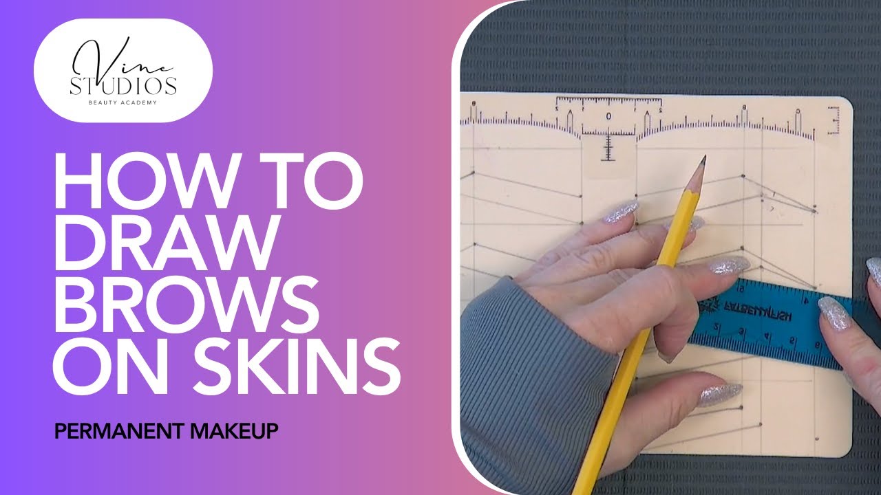 How to Draw Eyebrows on Skins | Permanent Makeup Tutorial - YouTube