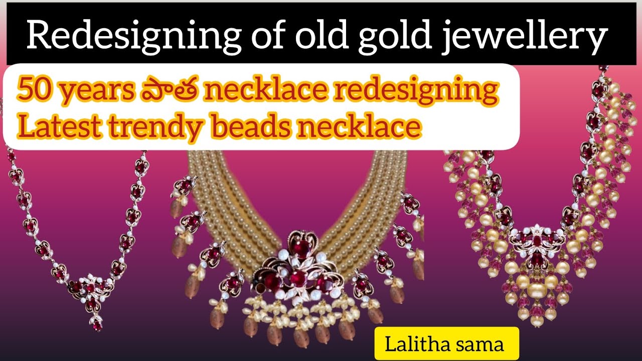 166.50years old pears ruby necklace trendy Redesigning/Redesigning old ...