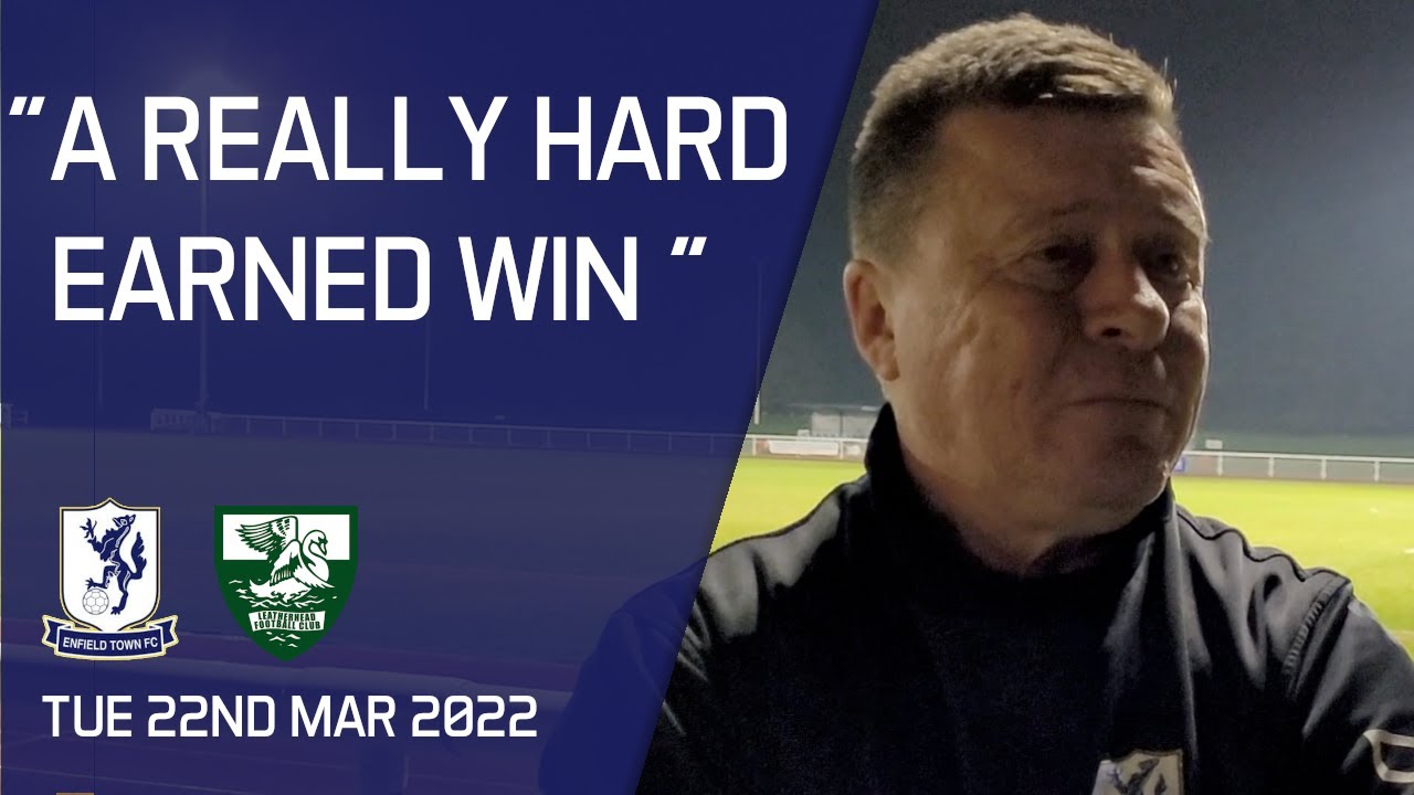 Enfield Town 1-0 Leatherhead | Andy Leese Post Match Interview - YouTube