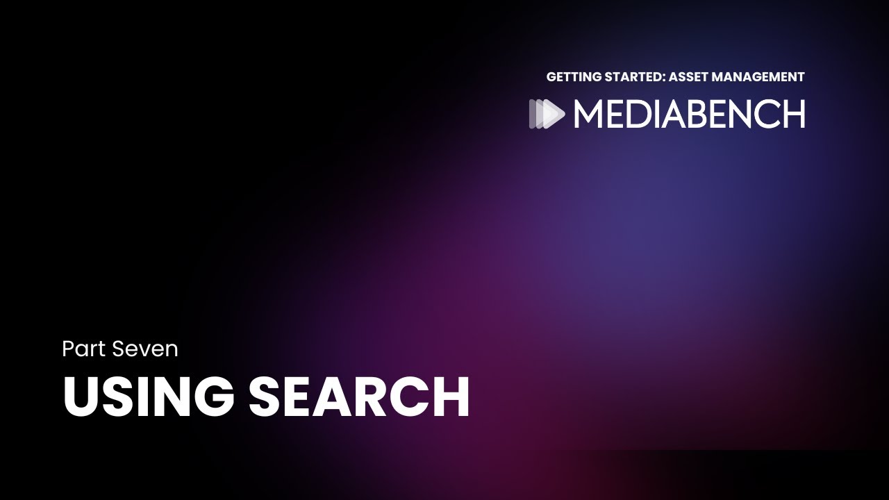 MediaBench Quick Start : Using Search - YouTube