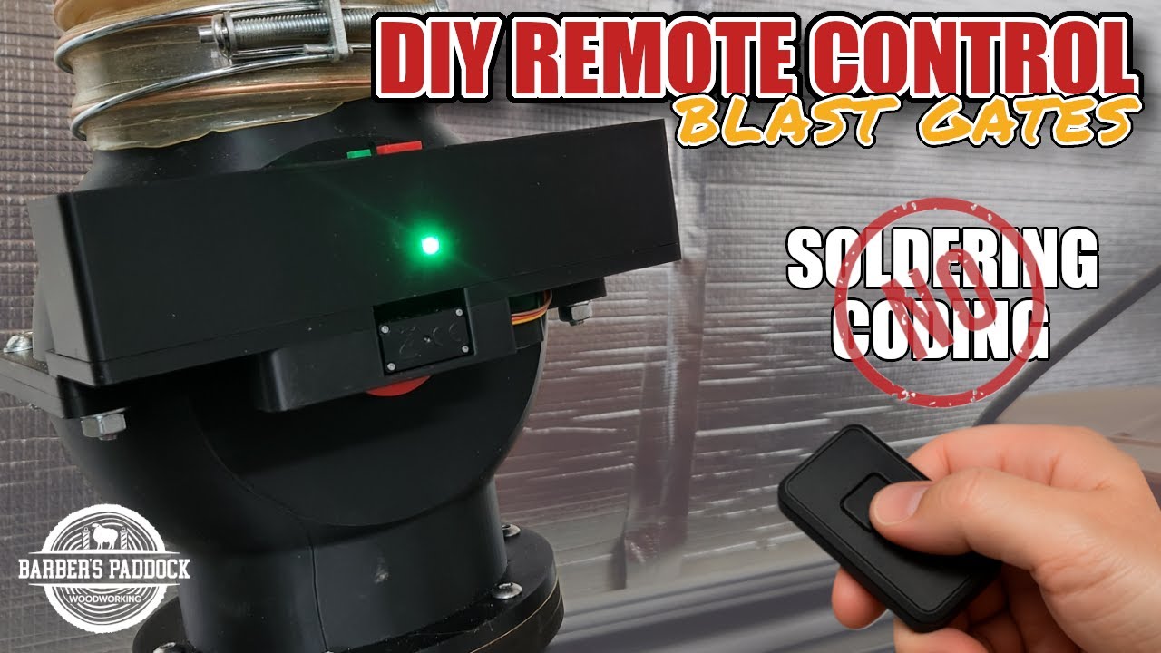 DIY Remote Blast Gates for the workshop | No Soldering, No Coding ...