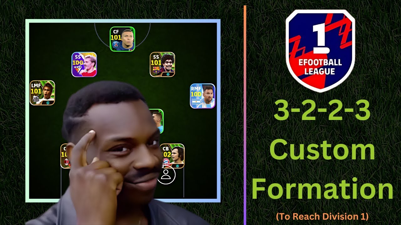 3-2-2-3 Custom Formation | Top Pes Formation | eFootball 2024 - YouTube