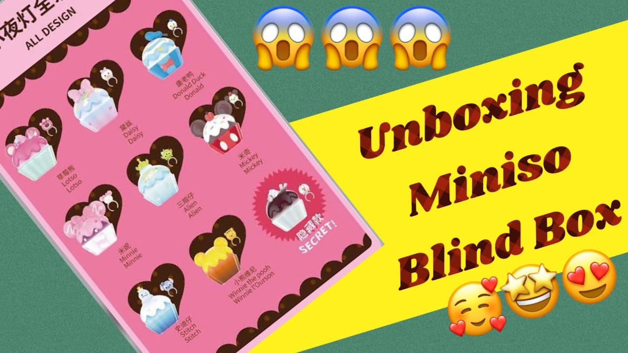 Unboxing Miniso Blind Box || Mystery Item Design || Miniso Kids Toy ...