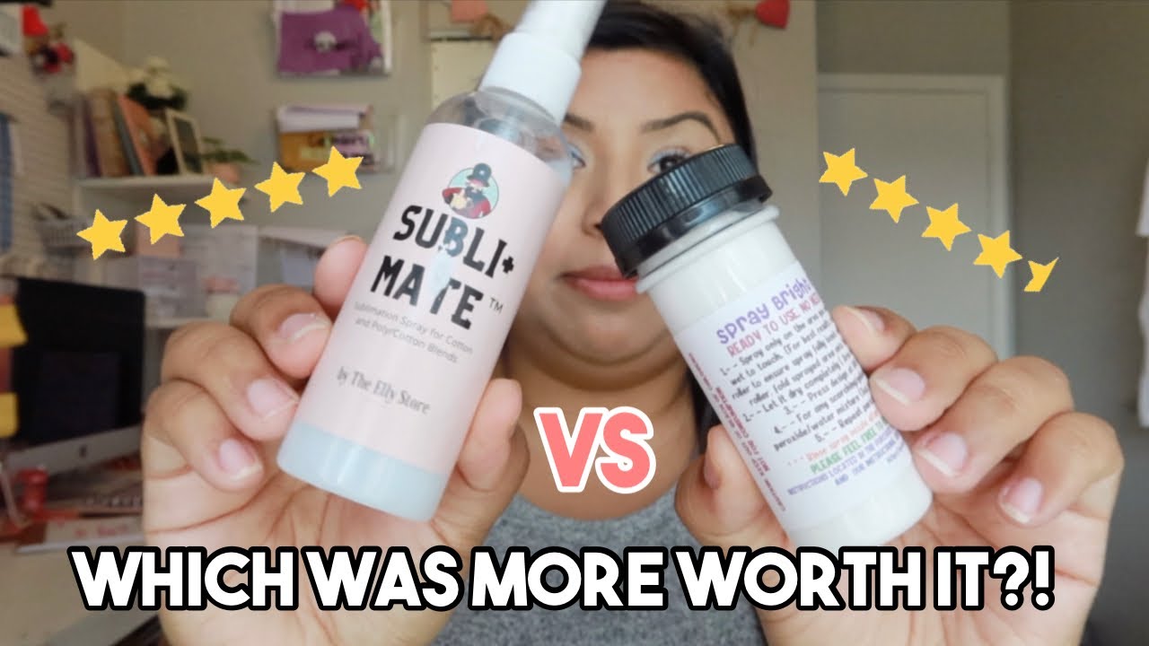 SUBLI+MATE VS SPRAY BRIGHT SUBLIMATION COTTON SPRAY | HONEST REVIEW ...