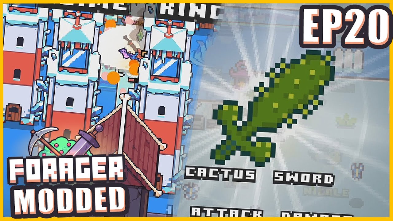 CACTUS SWORD? | Forager MODDED Gameplay S2 Ep20 - YouTube