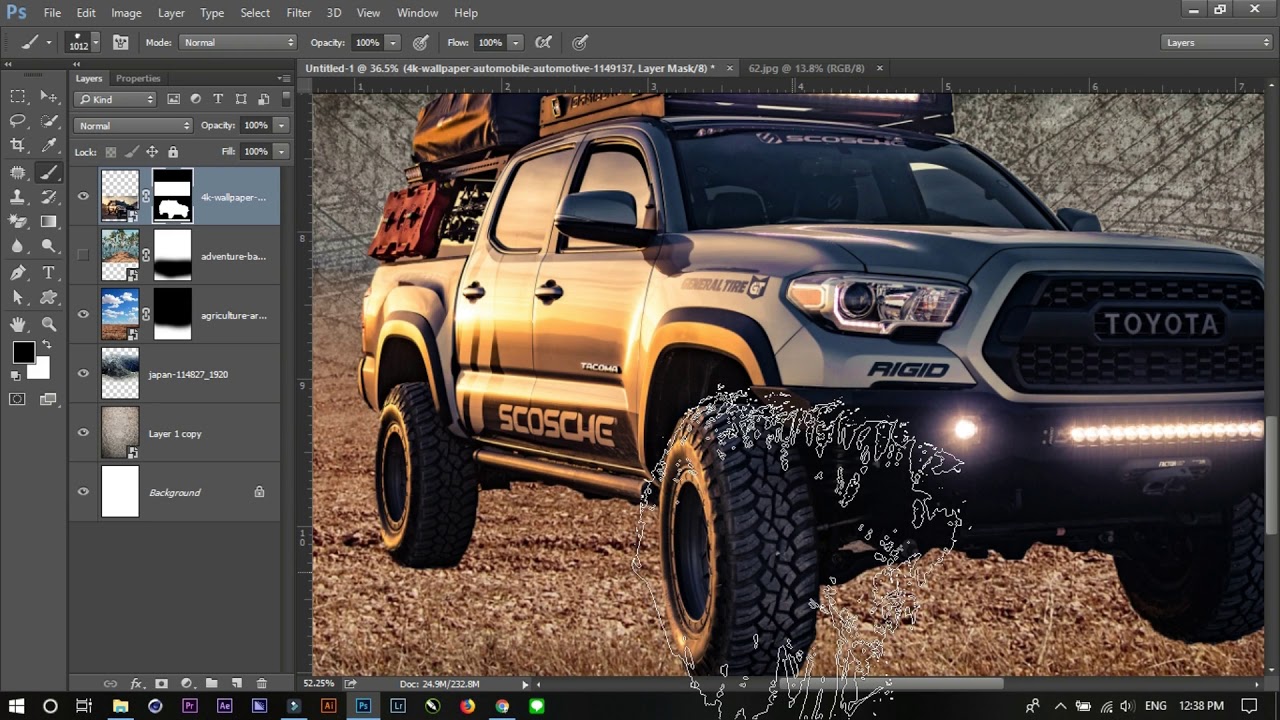 Design Poster Car Photoshop CC 2019 - YouTube