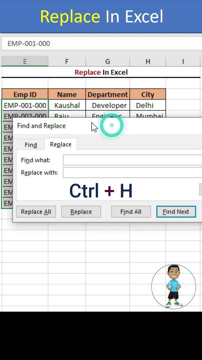 Excel Interview Question Advanced Find And Replace In Excel Excel Exceltips Exceltutorial
