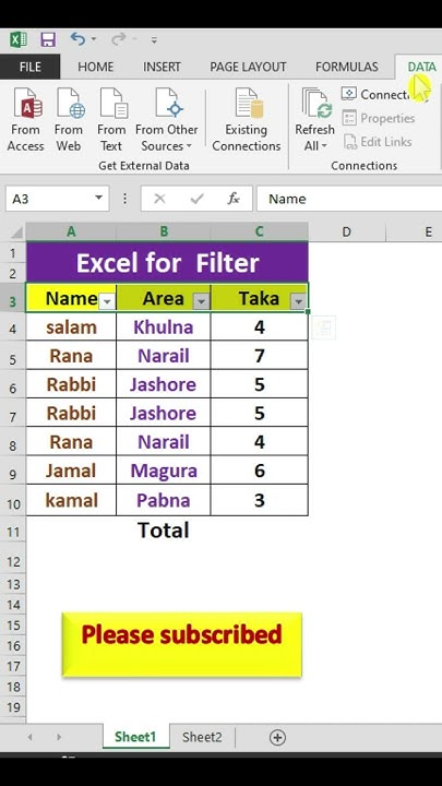 Excel For Filter Shortss Shortvideo Exceltips Exceltricks Excelfilter Exceltech Education